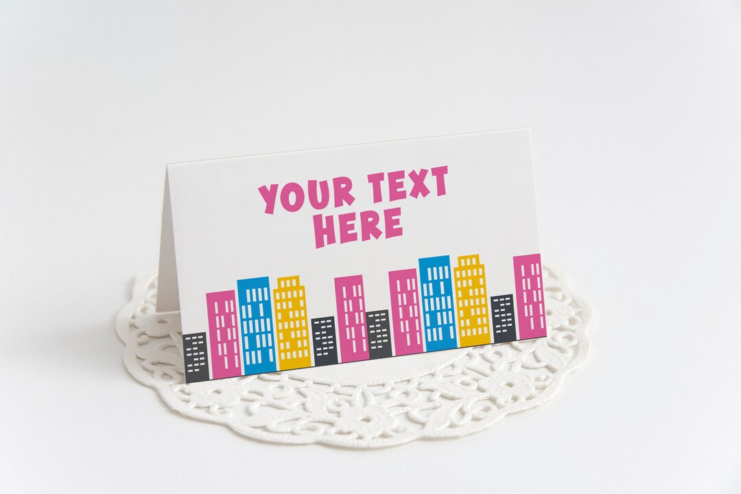 Superhero Buffet Labels, Editable Printable Tent Cards Instant Download ...
