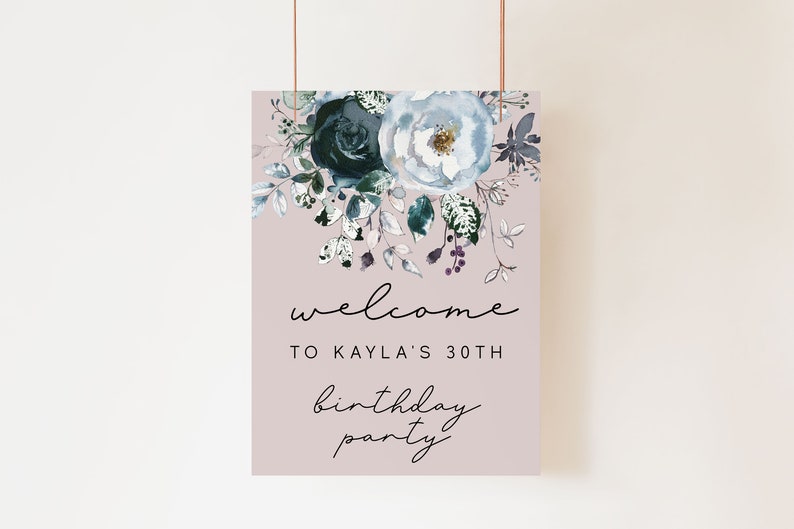 Editable Birthday Welcome Sign Birthday Welcome Poster - Etsy