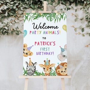 Editable Safari Welcome Sign Template, Jungle Welcome Sign, Safari ...