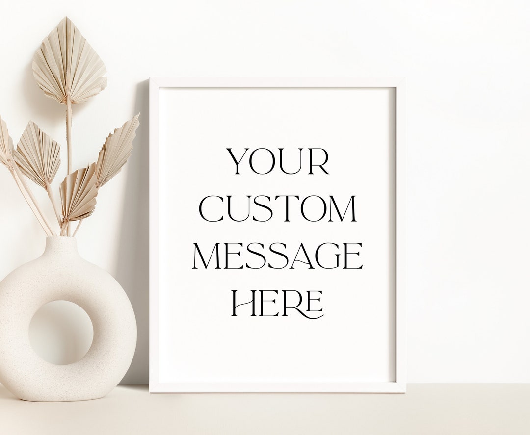 Custom Sign Editable Template Instant Download Printable, Modern ...
