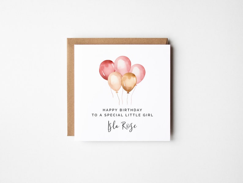Editable Birthday Card Template, DIY Printable Pink Gold Balloons ...