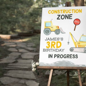 Construction Birthday Yard Sign, Construction Party, Construction ...