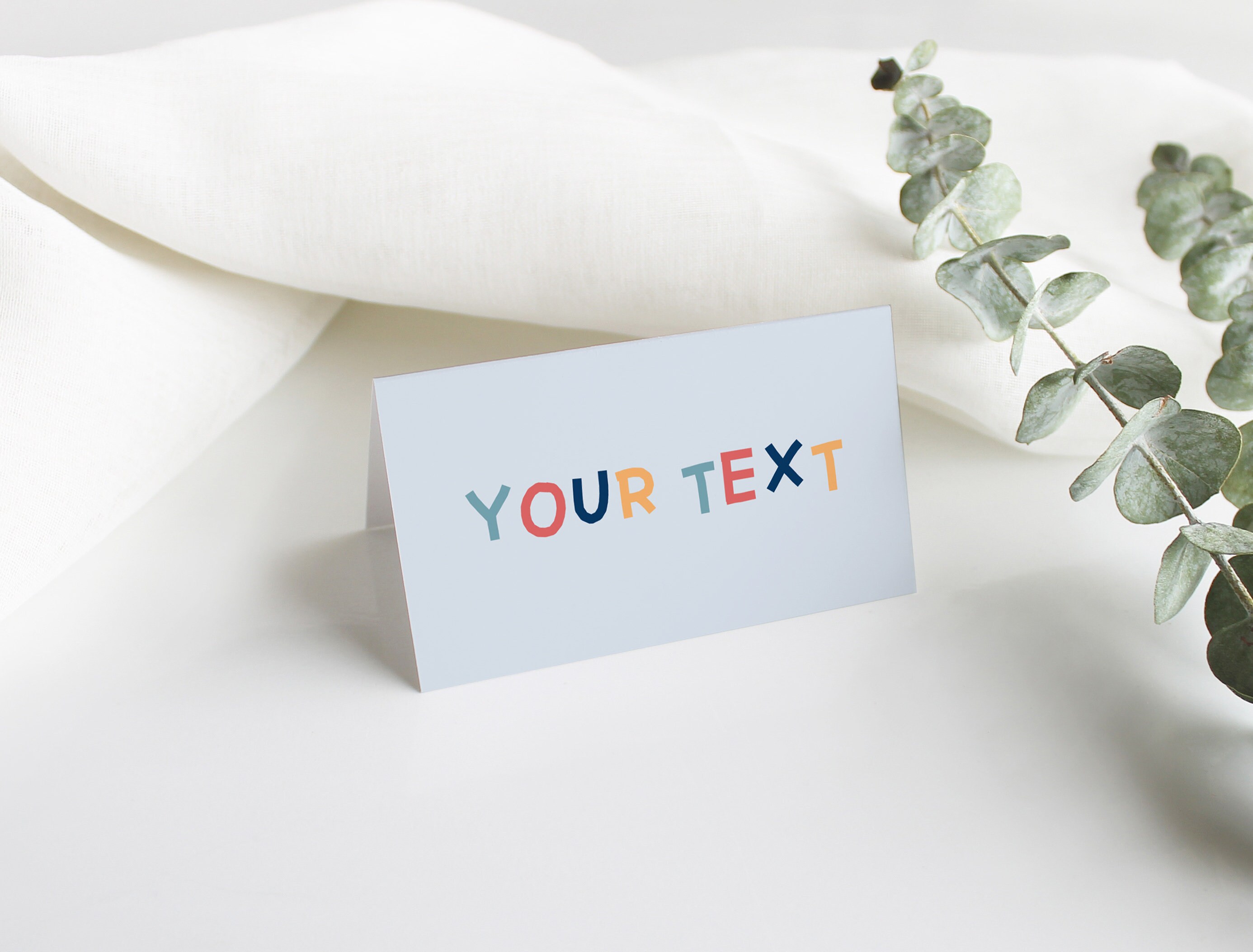 Editable Food Labels Colorful Rainbow Food Label Place Card - Etsy ...