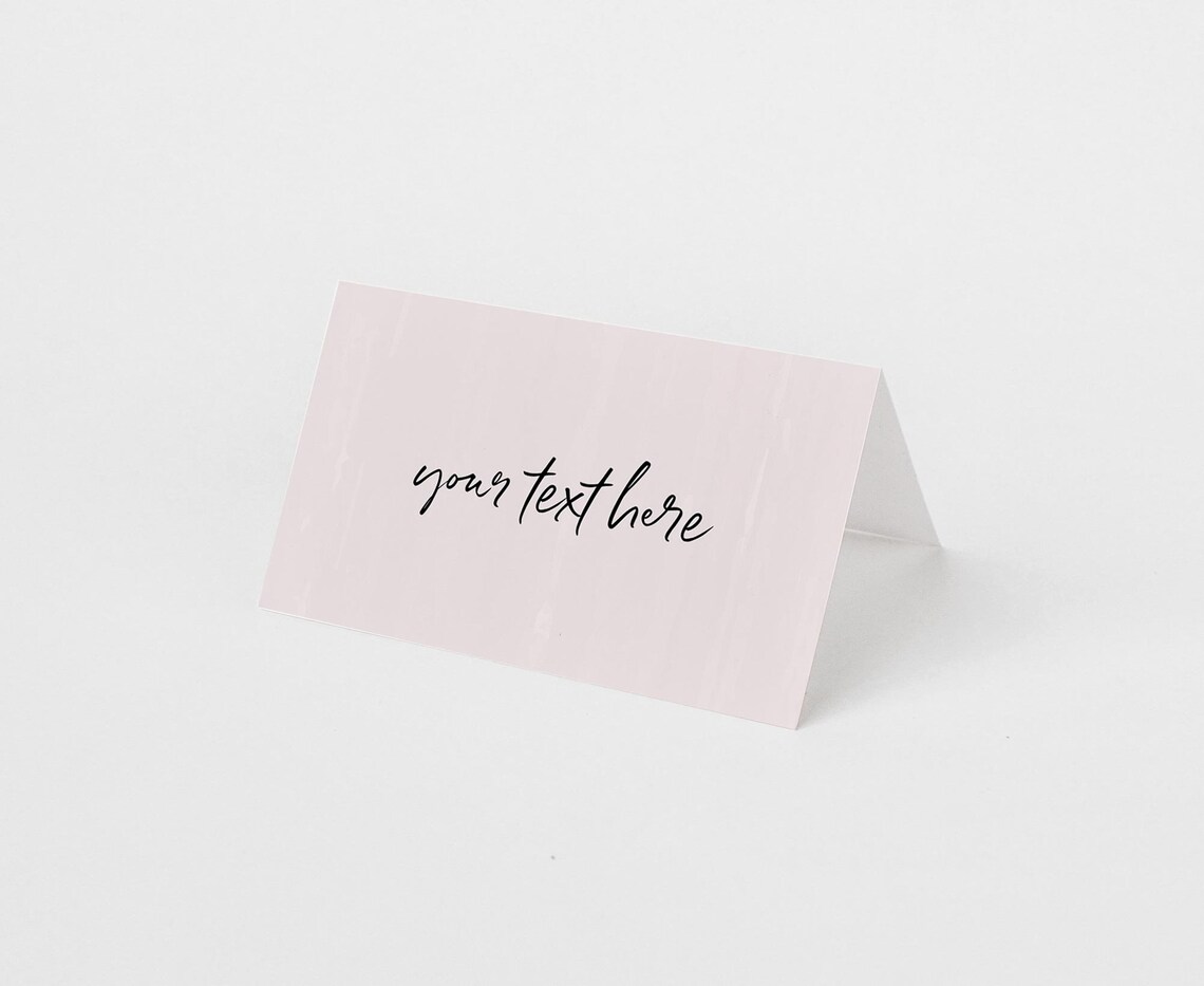 Editable Food Labels Blush Pink Food Label Place Card - Etsy Australia