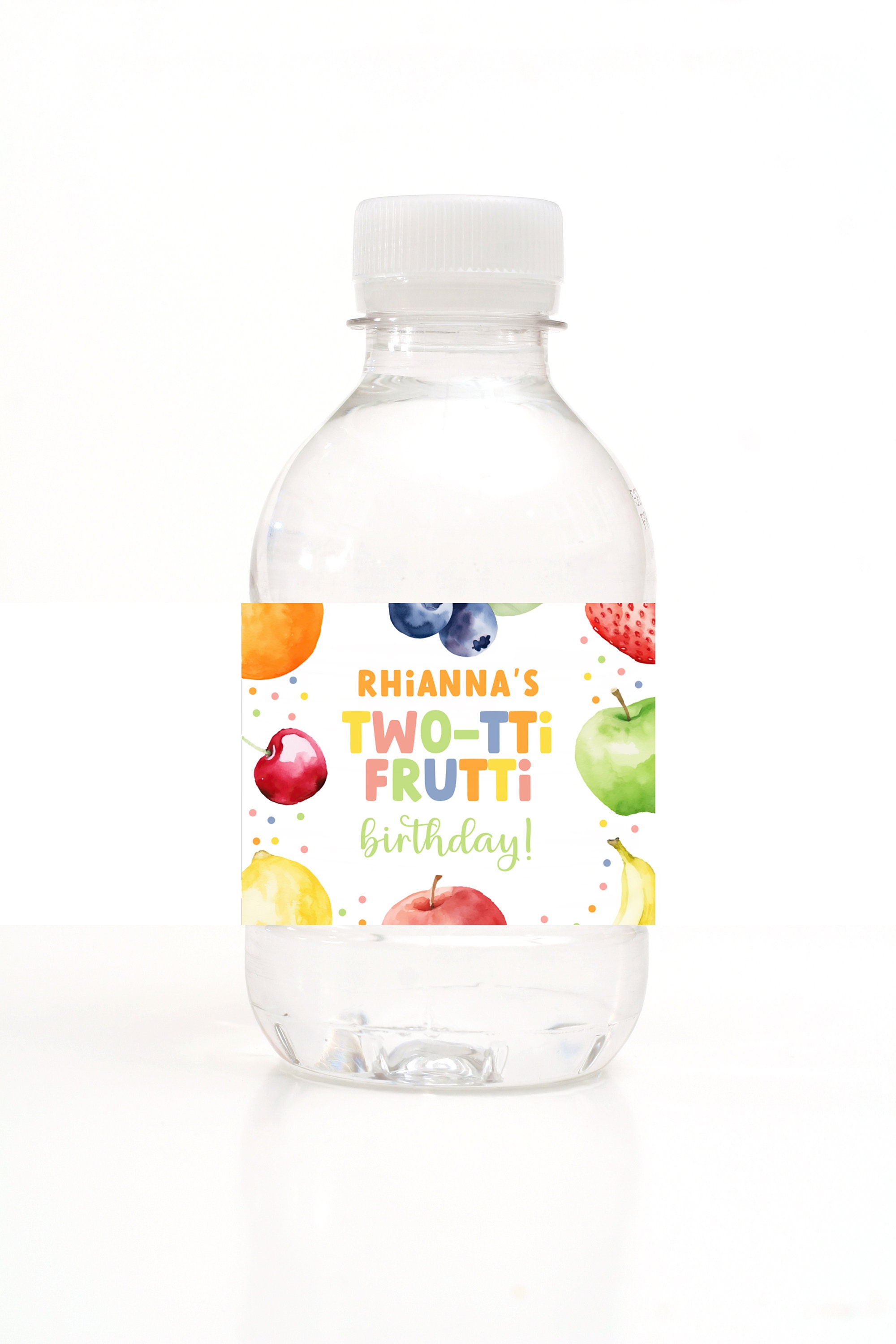 Fruit Drink Bottle Label, Summer Template DIY Editable Printable ...