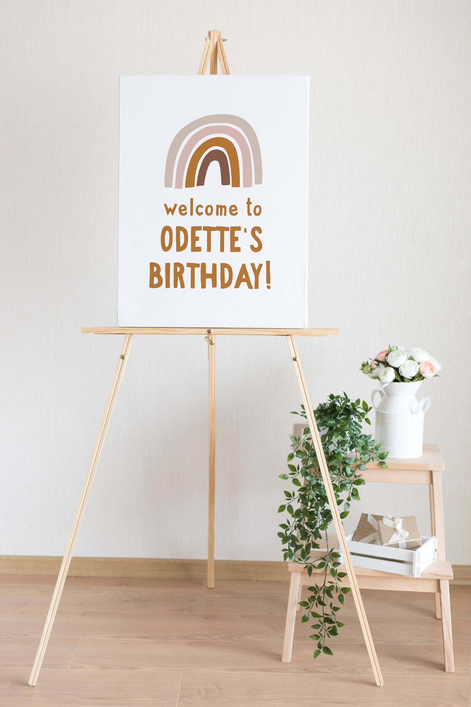 Rainbow Welcome Sign Rainbow Baby Shower Welcome Poster - Etsy Australia