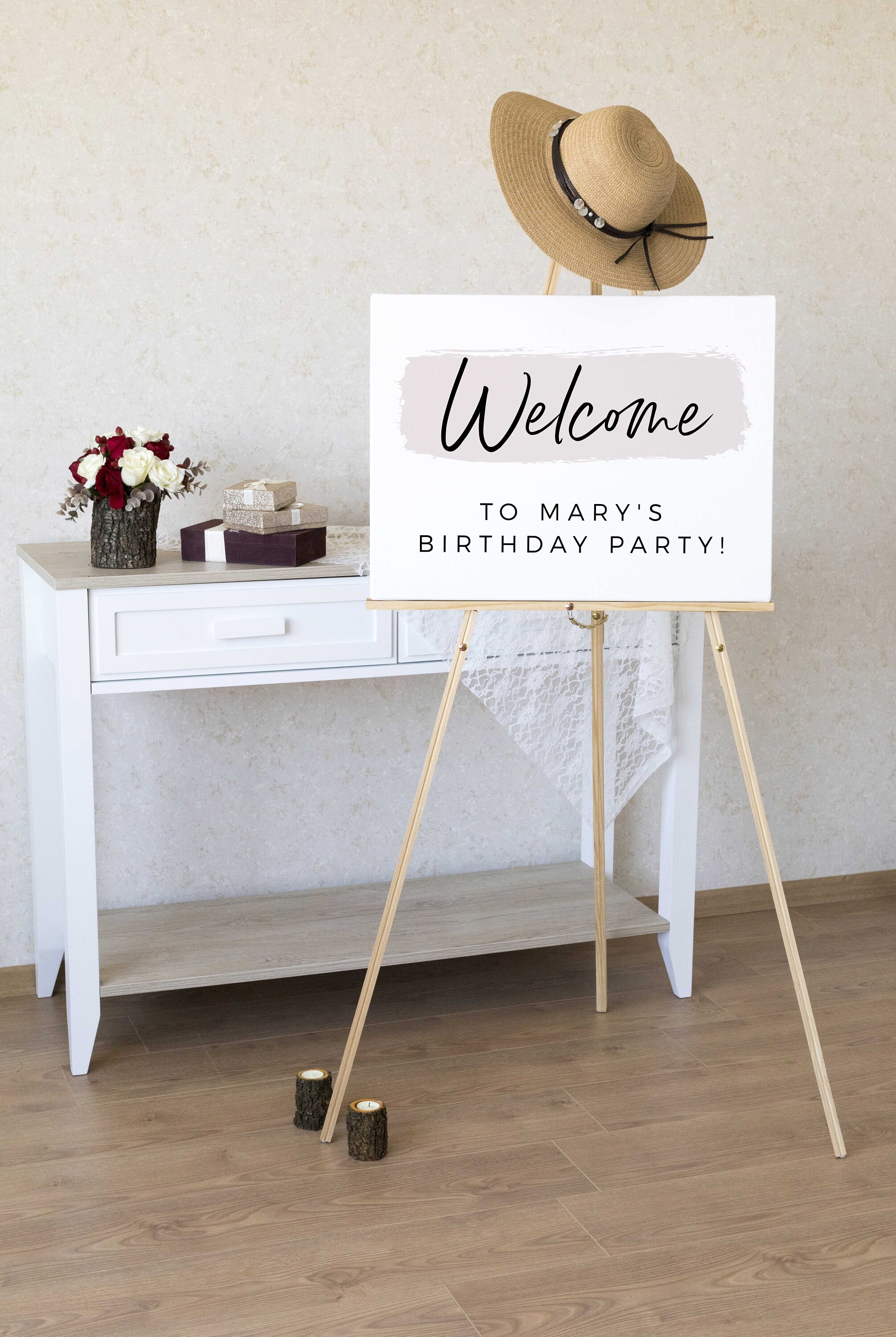 Editable Birthday Welcome Sign, Birthday Welcome Poster, INSTANT ...