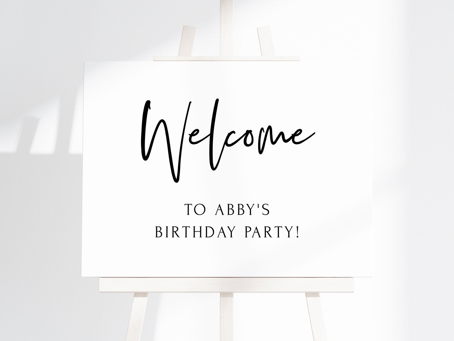 Editable Birthday Welcome Sign Birthday Welcome Poster INSTANT - Etsy ...