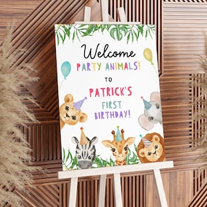 Editable Safari Welcome Sign Template, Jungle Welcome Sign, Safari ...