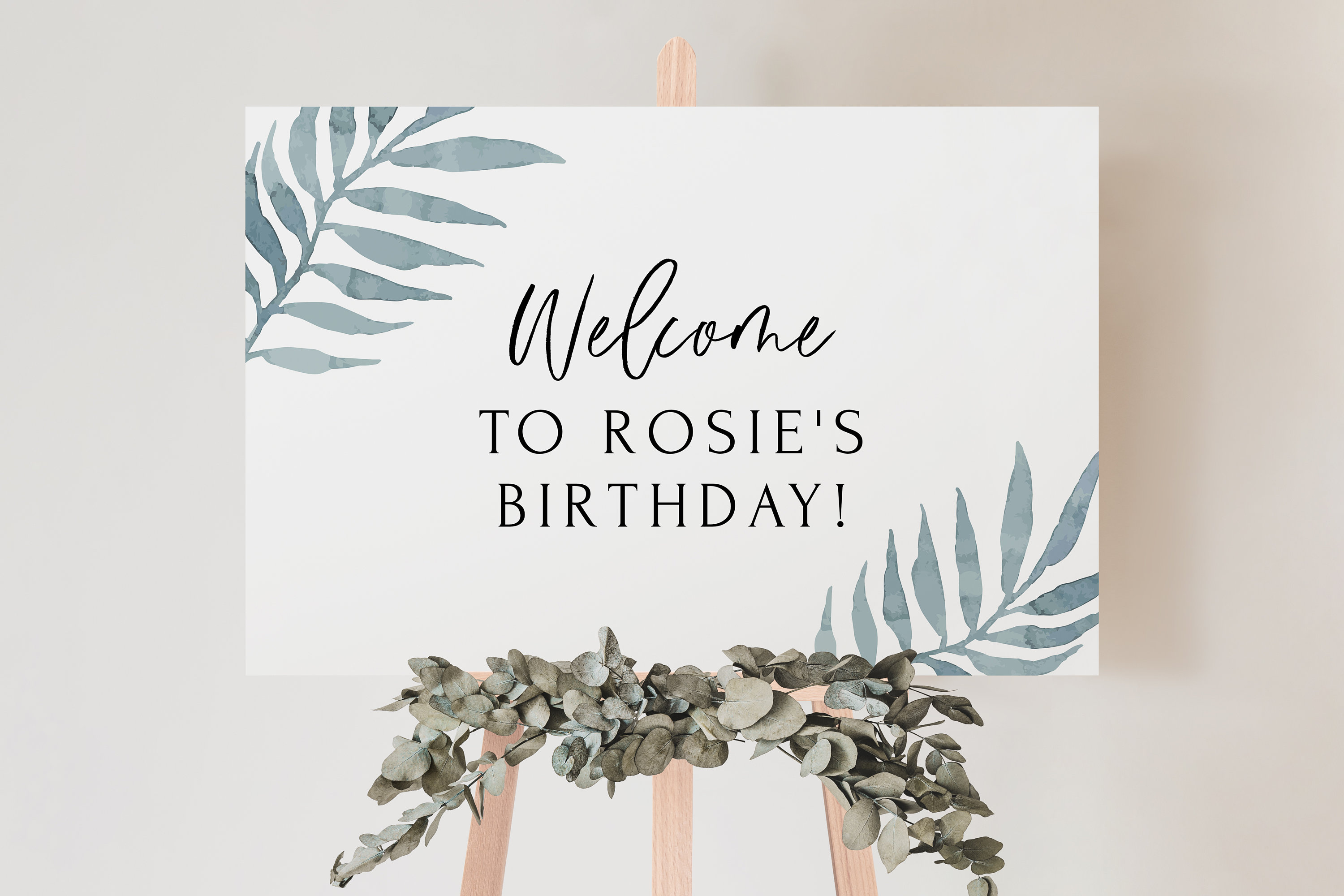 Editable Birthday Welcome Sign Birthday Welcome Poster INSTANT - Etsy ...