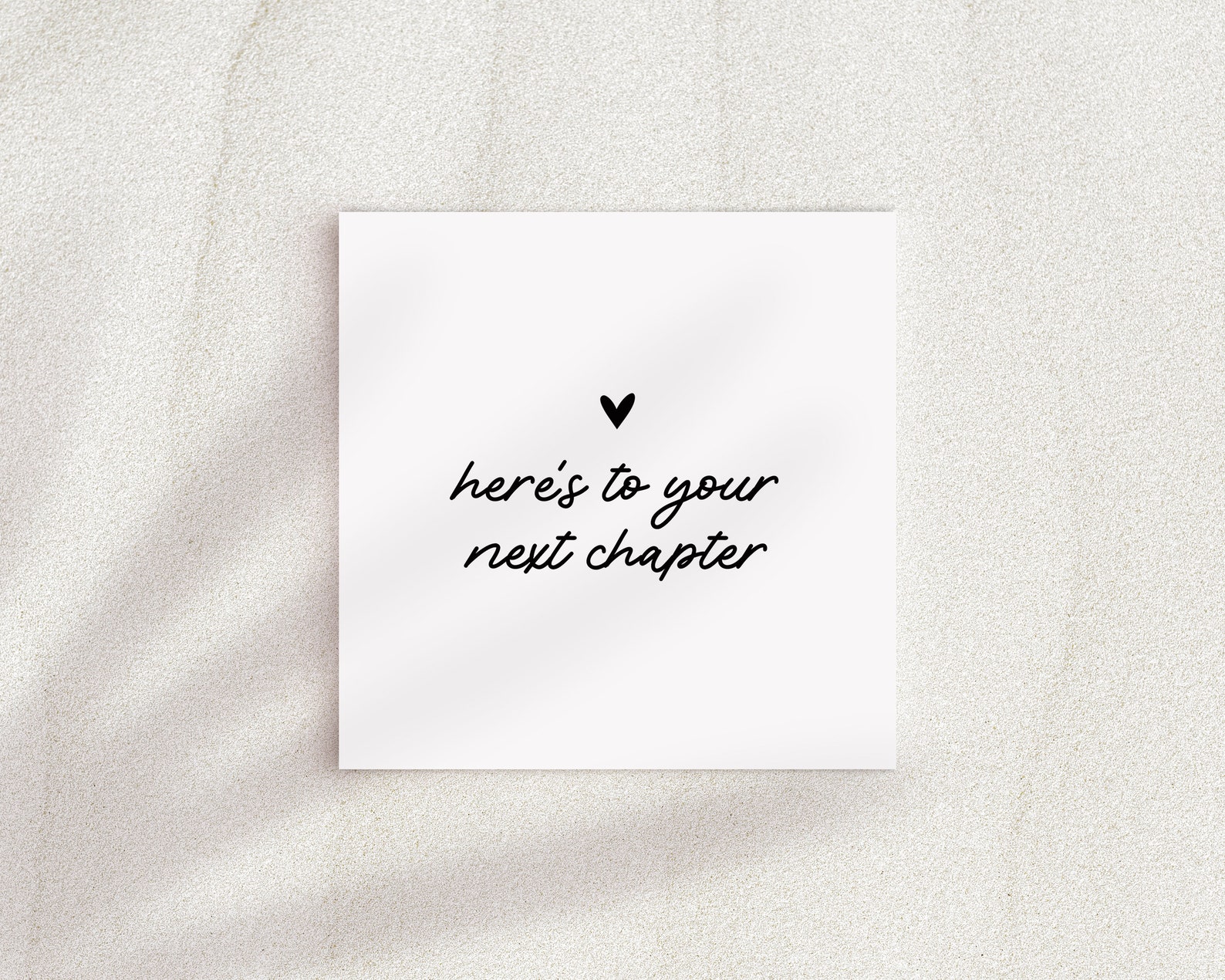 Good Luck Card, Personalised New Chapter Greeting Card Printable ...