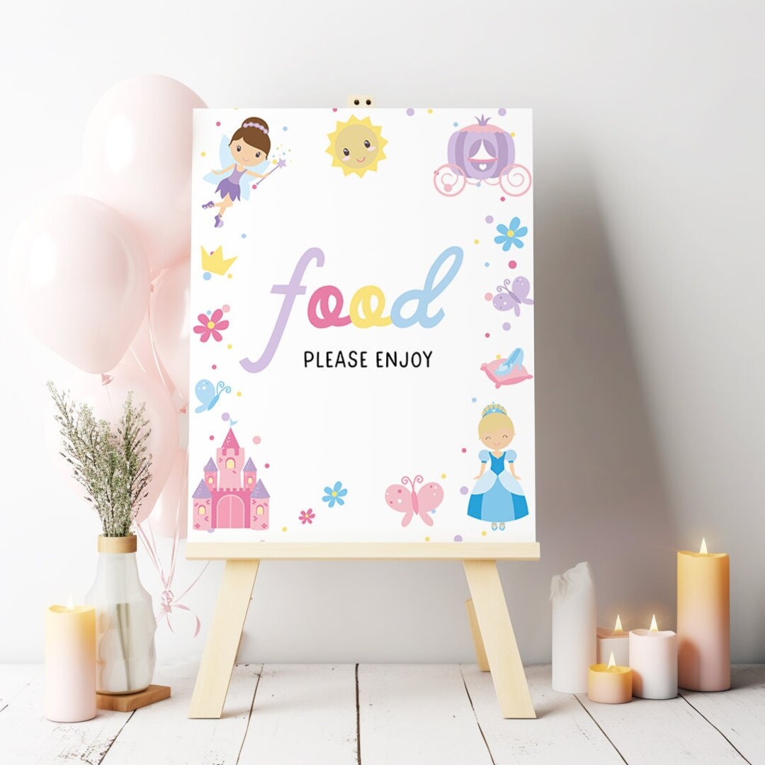 Food Table Sign 8x10, Editable Template Printable Instant Download ...