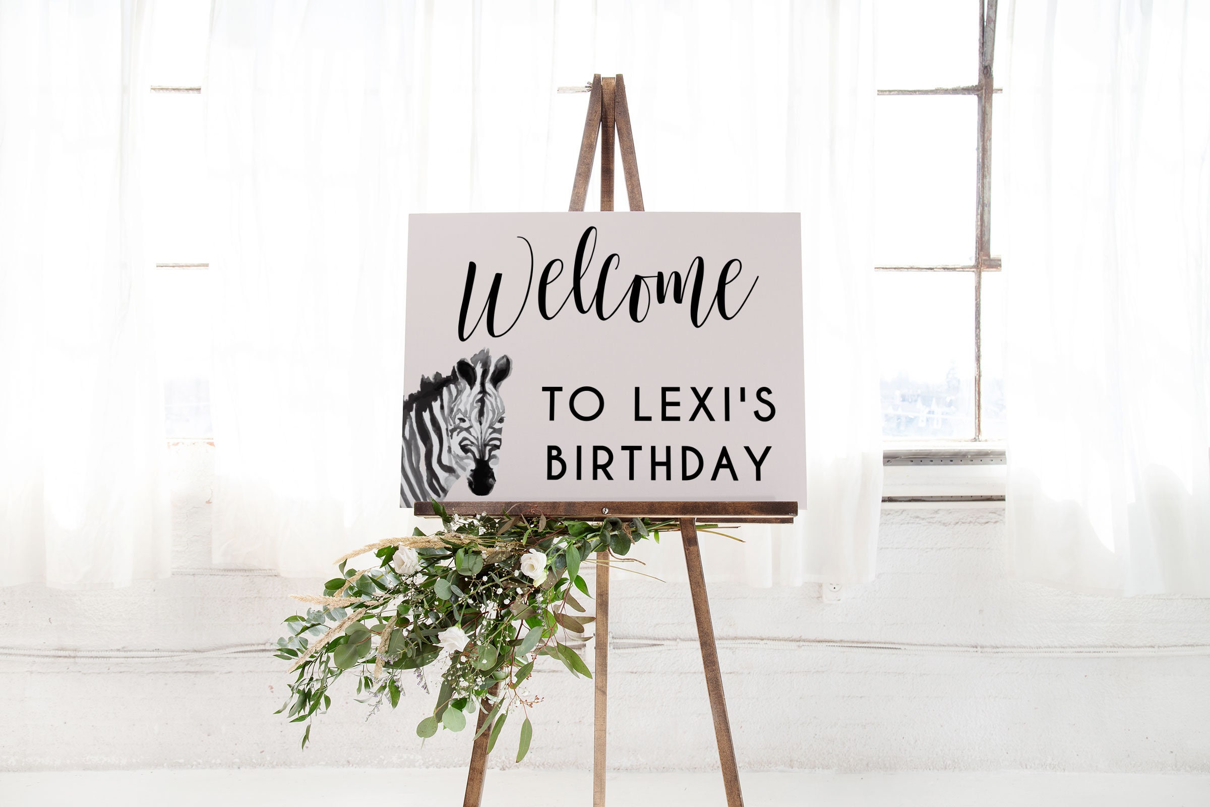 Editable Birthday Welcome Sign Birthday Welcome Poster INSTANT - Etsy ...