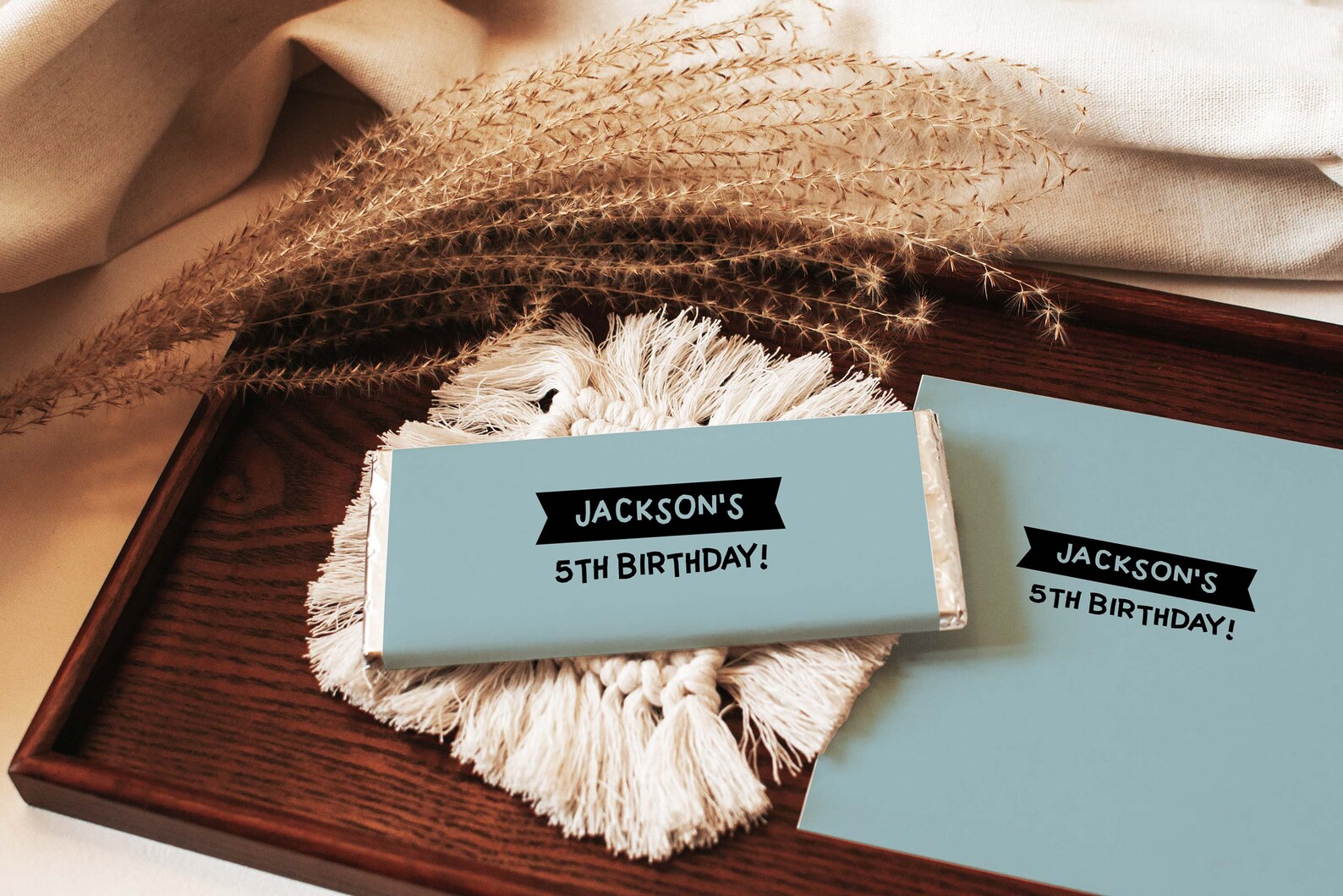 Blue Chocolate Bar Wrapper Template INSTANT DOWNLOAD Printable - Etsy ...