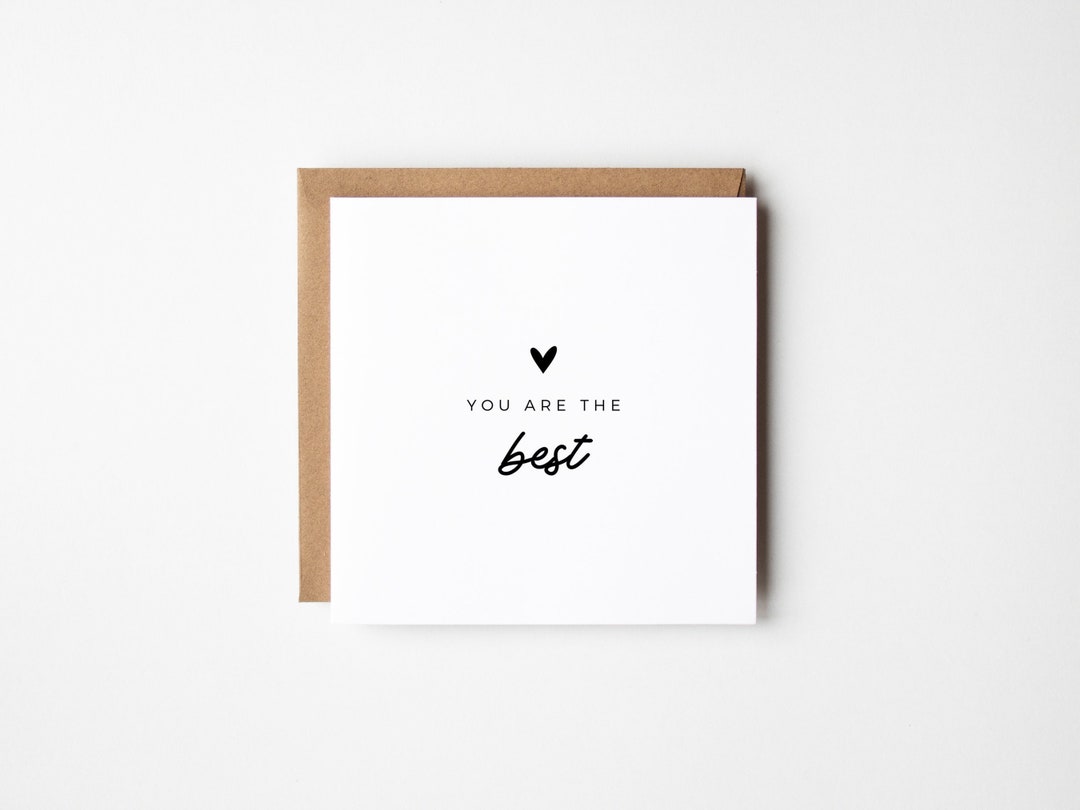 Personalised Thank You Card, Printable You Are the Best Greeting Card ...