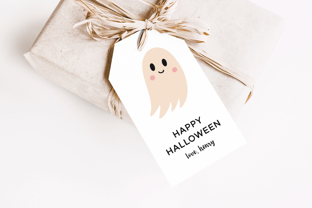 Editable Halloween Birthday Thank You Favor Tags Costume Party Girl ...