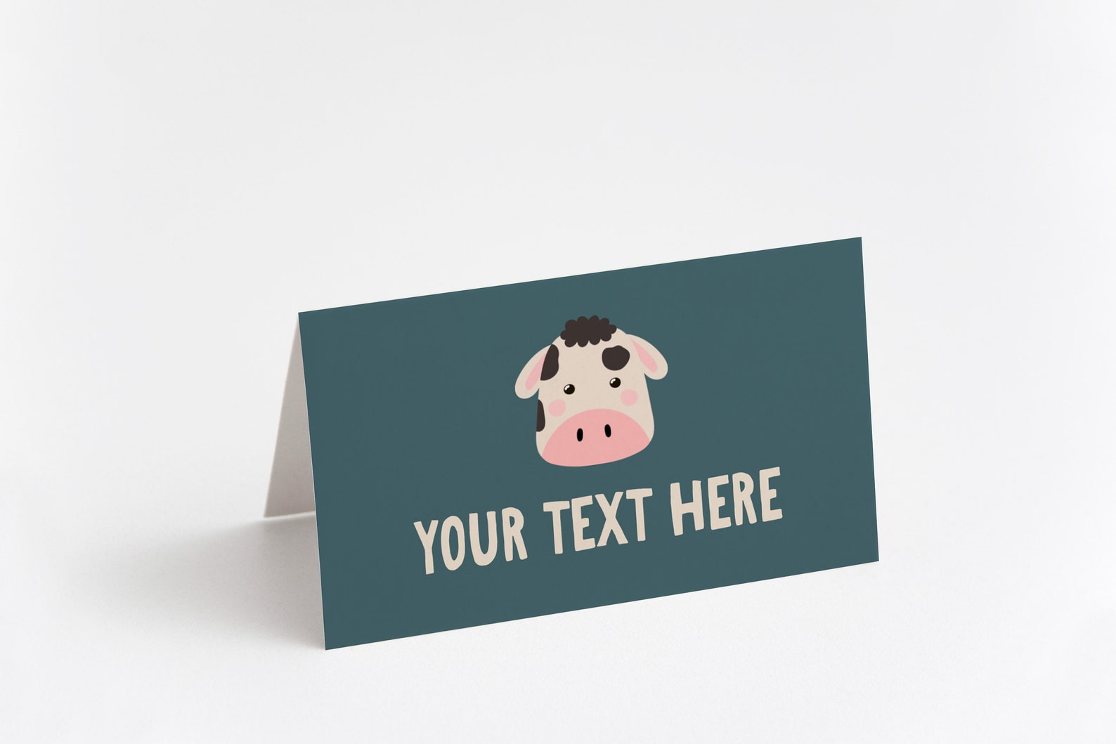 Cow Place Cards Template INSTANT DOWNLOAD Printable Food Tent Label ...
