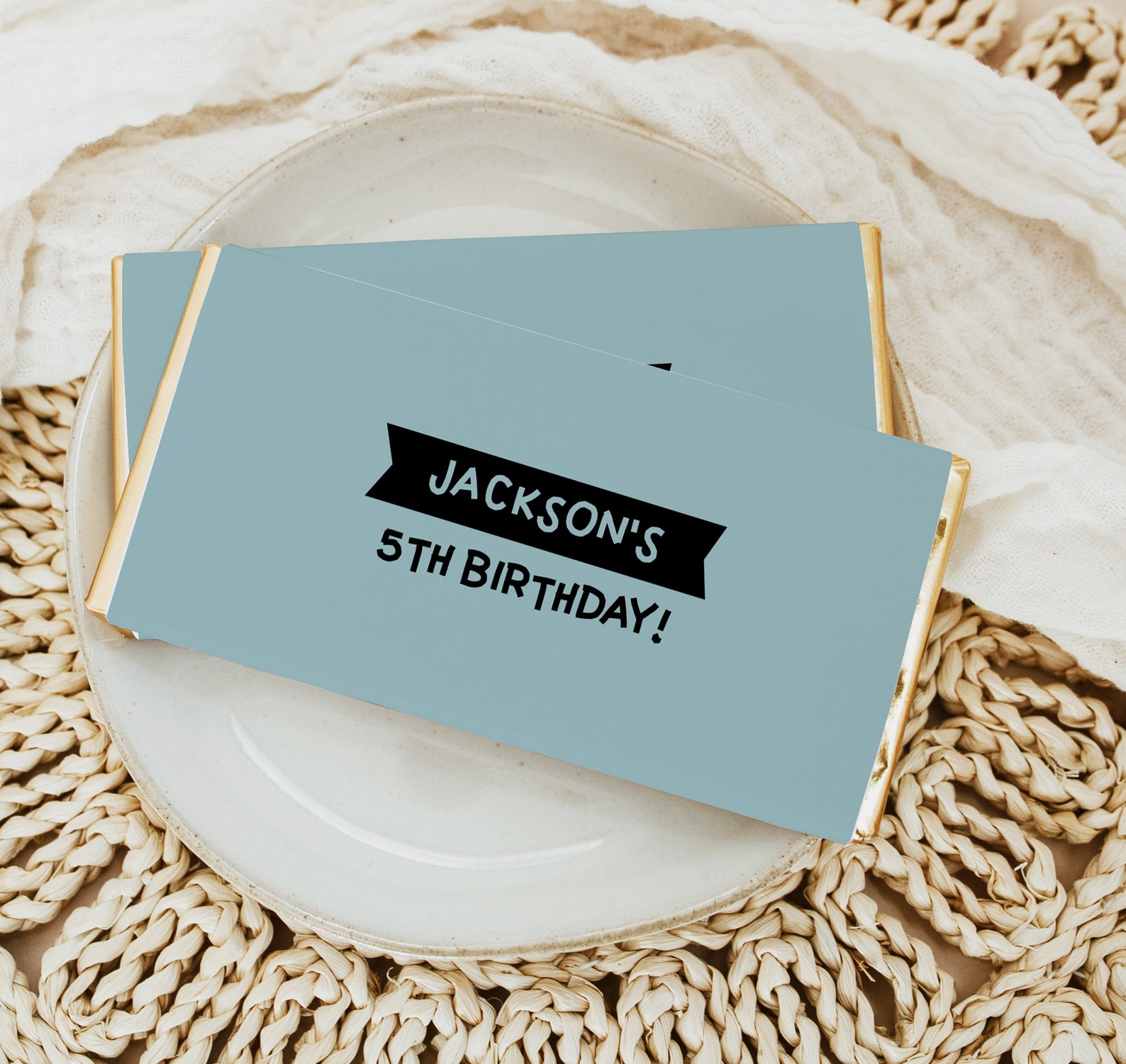 Blue Chocolate Bar Wrapper Template INSTANT DOWNLOAD Printable - Etsy ...