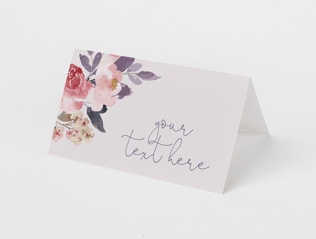 Editable Food Labels Template INSTANT DOWNLOAD Printable Table Tent ...