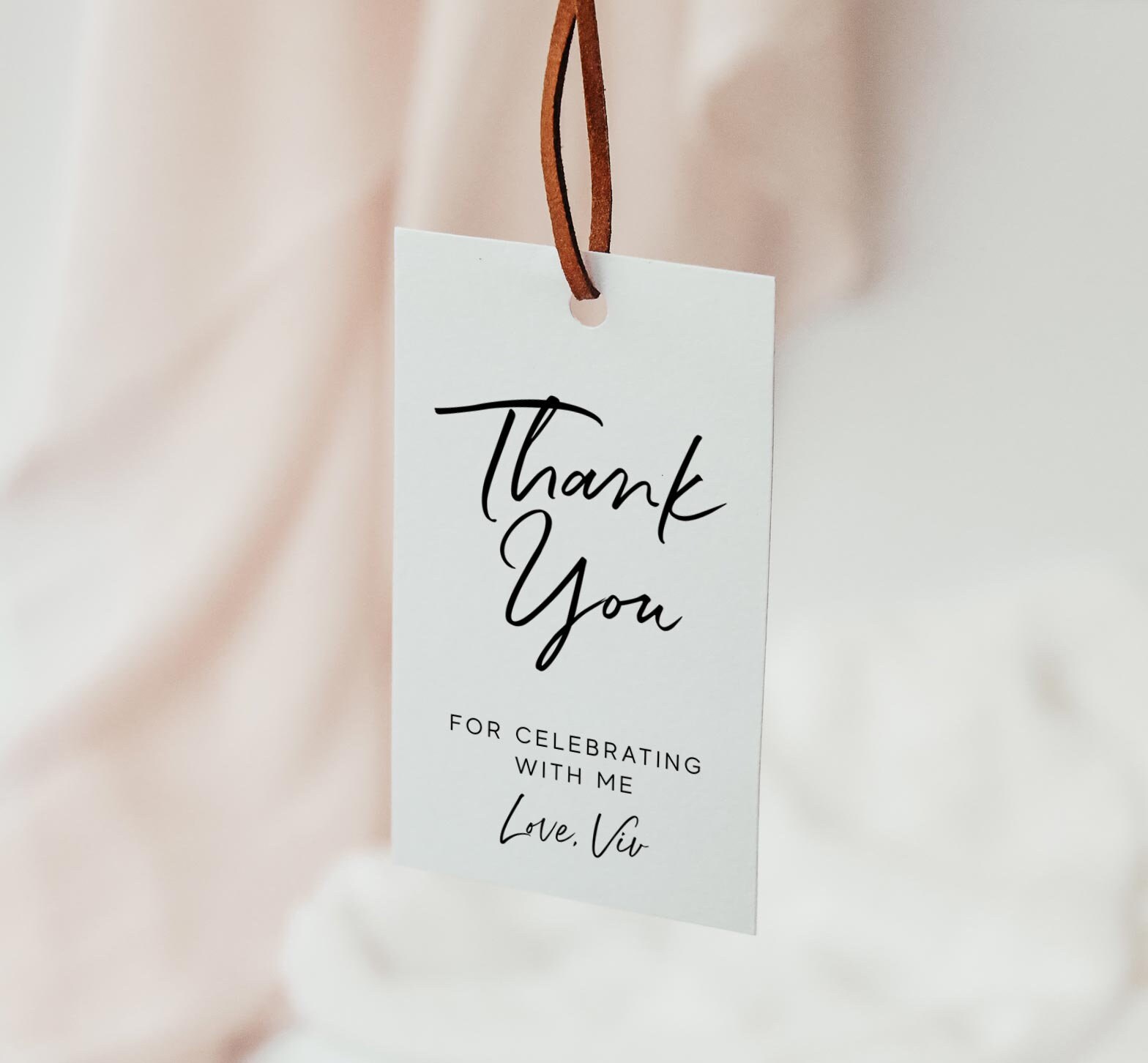 Editable Favor Tag Modern Gift Tags Minimalist Thank You Tags Simple ...