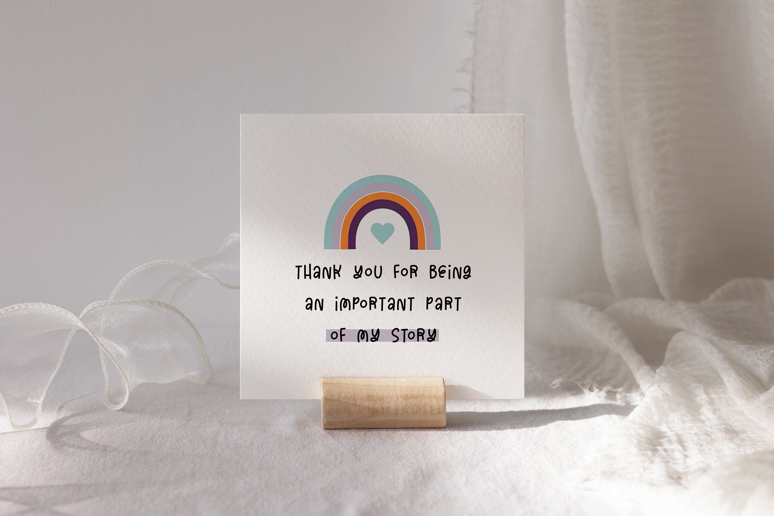 Thank You Card, for Being Part of My Story Message DIY Card ...