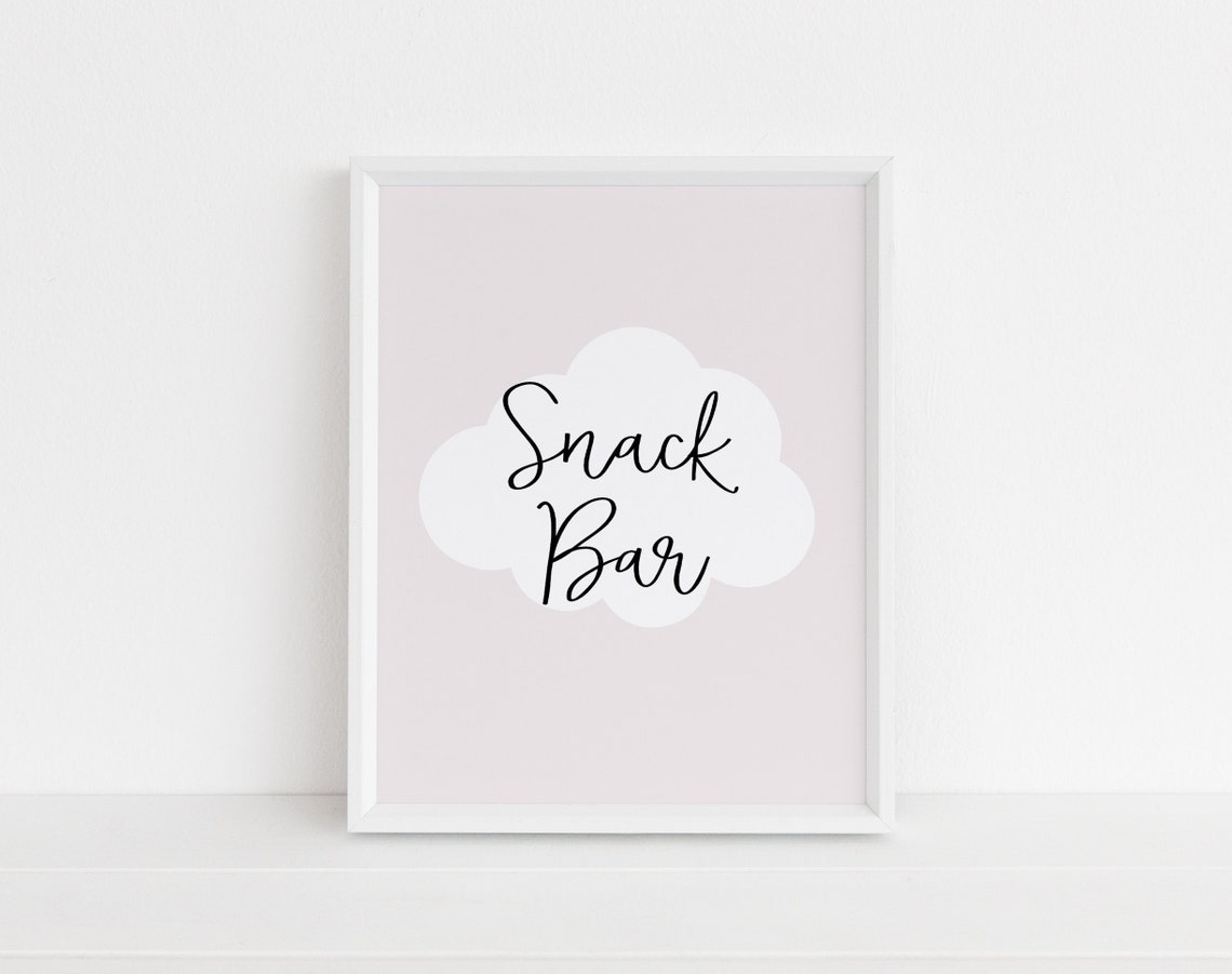 Snack Bar Sign INSTANT DOWNLOAD Take a Treat Baby Shower Sign Favor ...