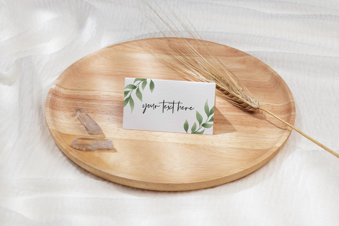 Editable Food Labels Greenery Foliage Food Label Place Card - Etsy Australia