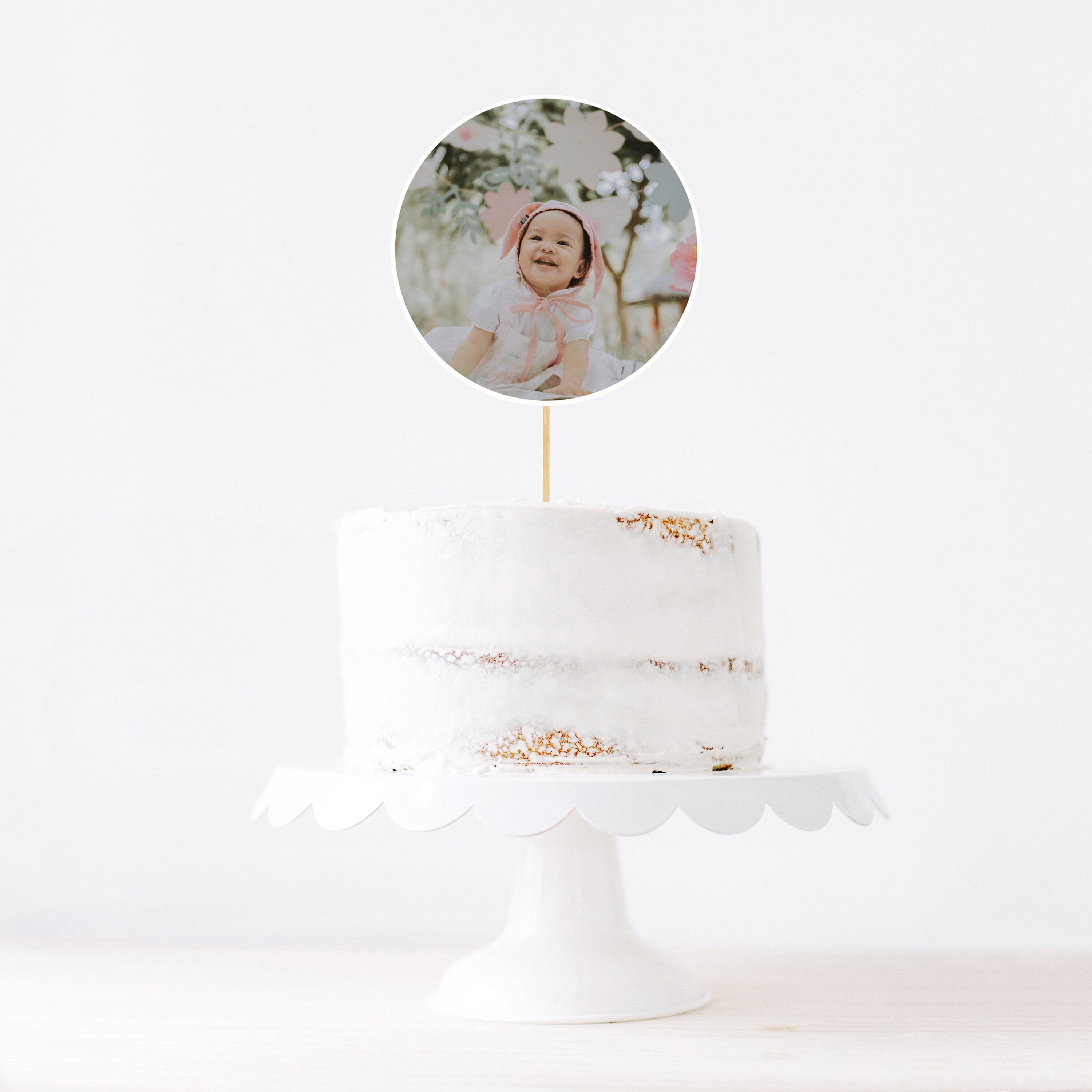 Editable Cake Toppers, Photo Printable Cake Topper Template, Instant ...