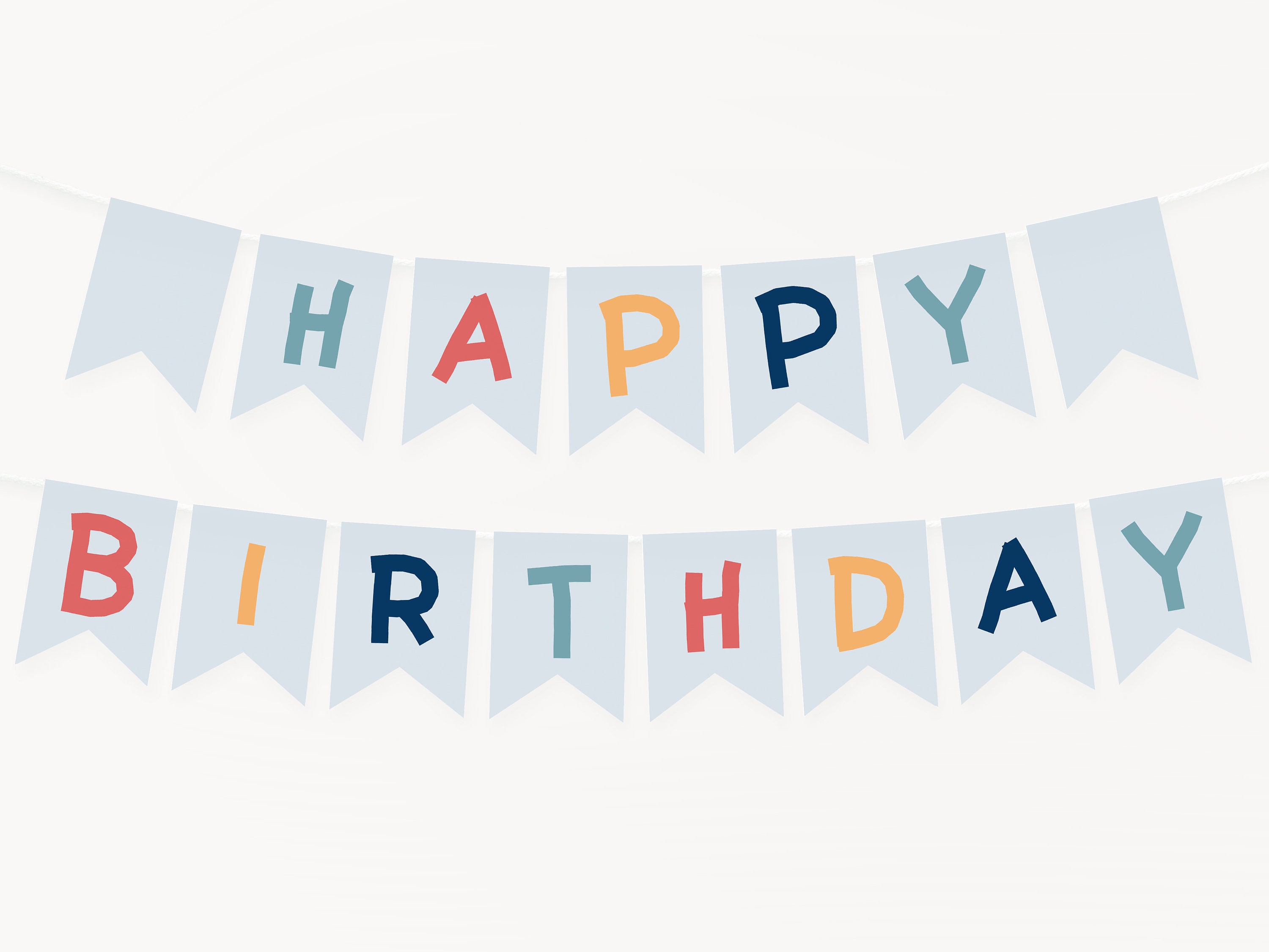 Birthday Banner Template Printable 1st Birthday Bunting - Etsy Australia