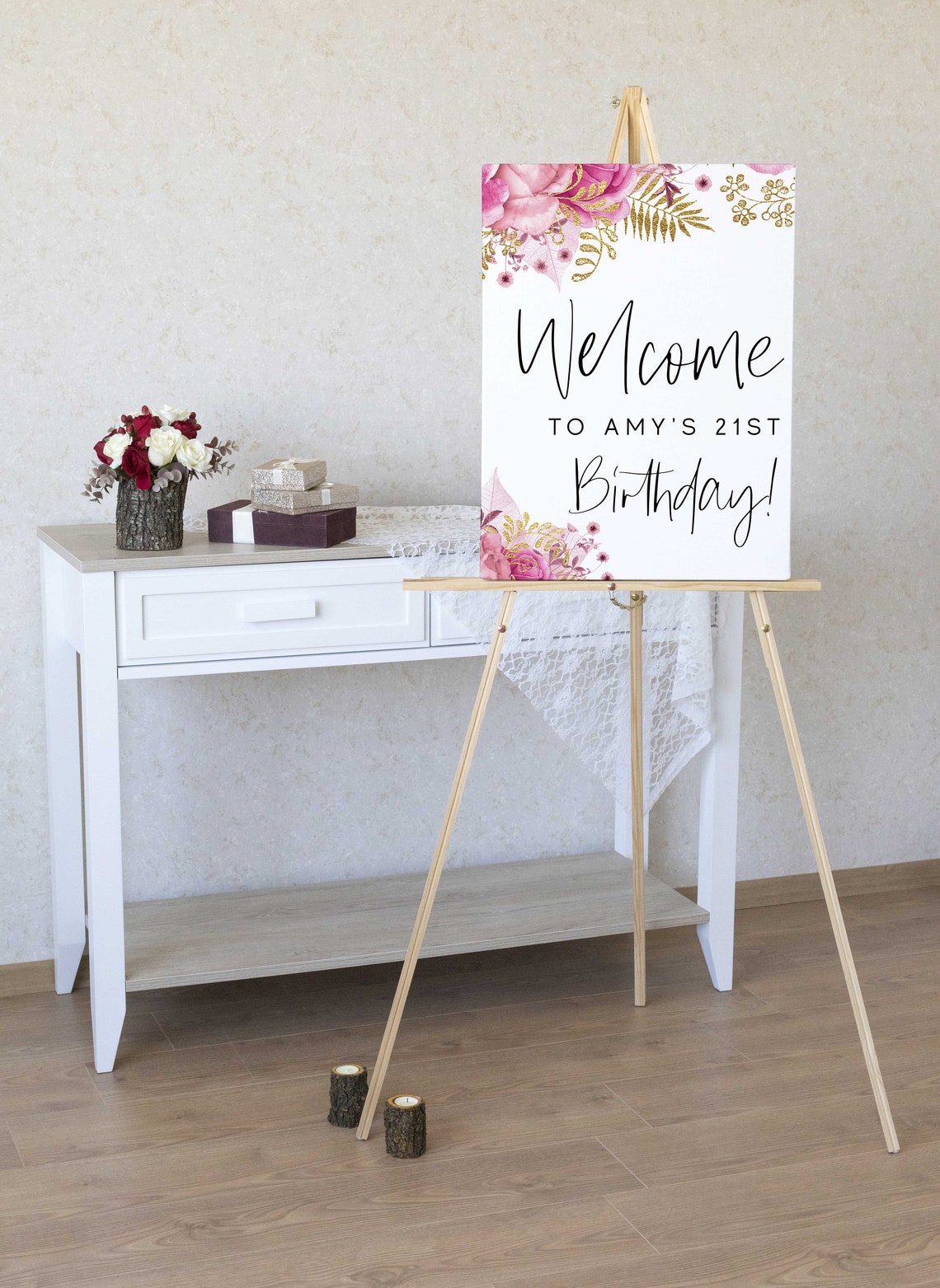 Editable Birthday Welcome Sign Birthday Welcome Poster INSTANT | Etsy