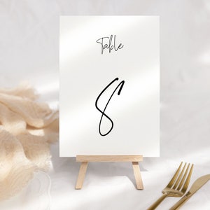 Table Number Template, Wedding Table Numbers, Calligraphy Table Numbers ...