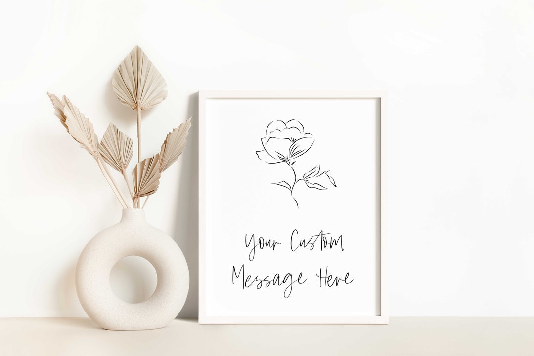 Custom Sign Editable Template, Instant Download Printable Modern ...