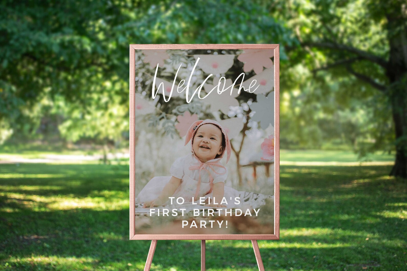 Editable Birthday Welcome Sign Photo Birthday Welcome Poster INSTANT ...