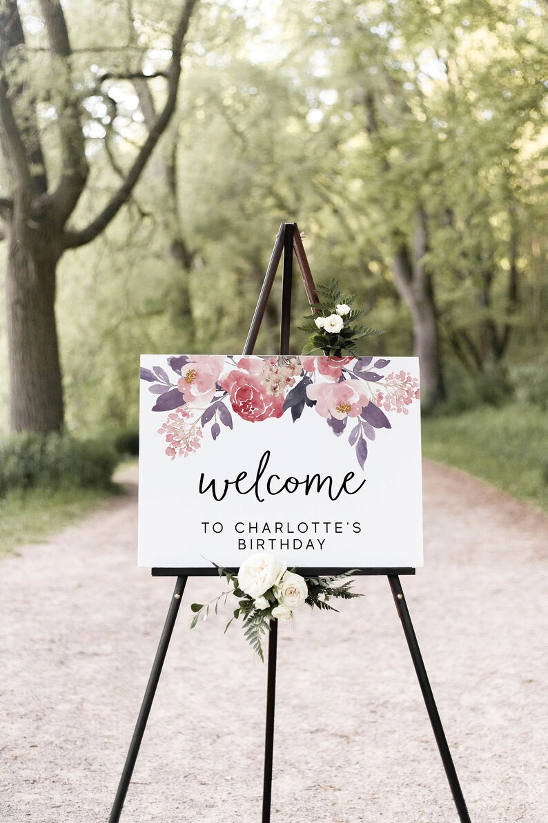 Editable Welcome Sign Printable Instant Download Modern - Etsy