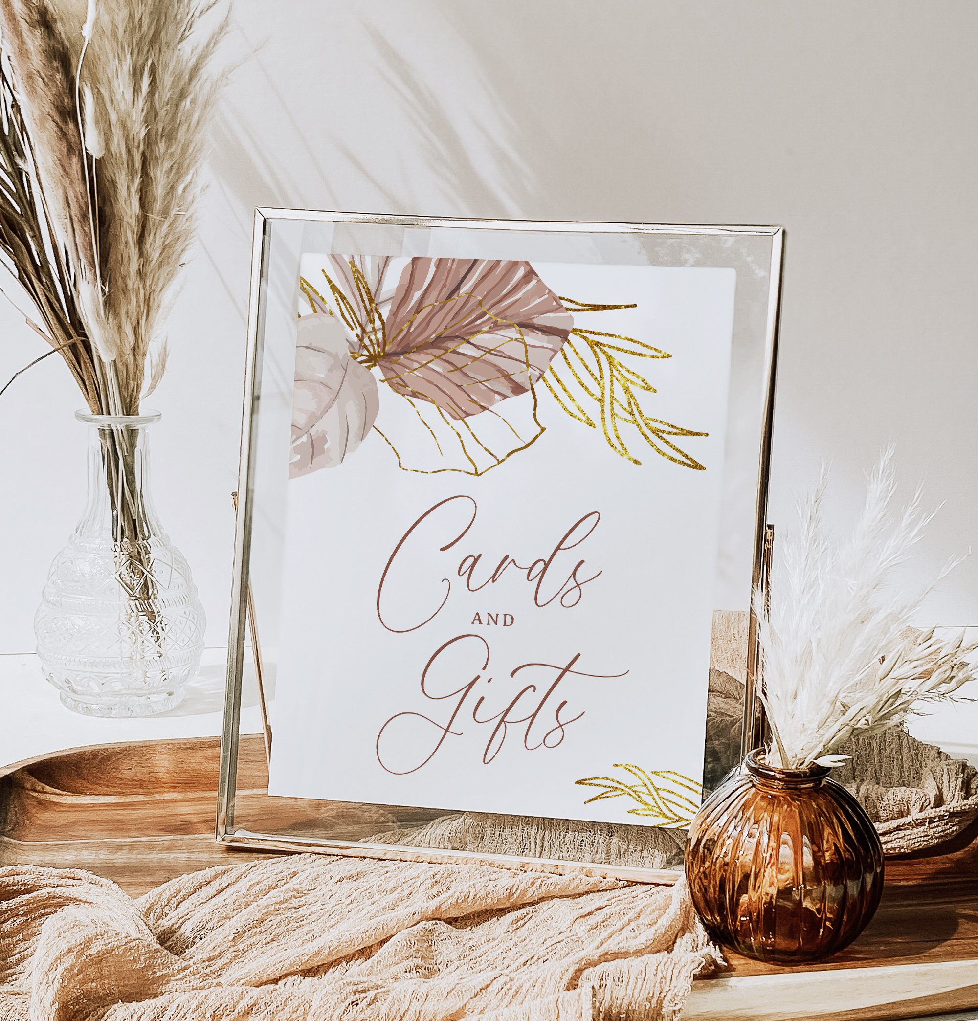 Boho Birthday Table Sign, Editable Printable Instant Download Modern ...
