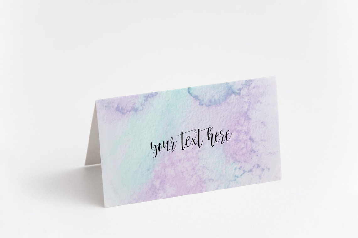 Rainbow Place Cards Template INSTANT DOWNLOAD Printable Food Tent Label ...