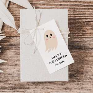 Editable Halloween Birthday Thank You Favor Tags Costume Party Girl ...