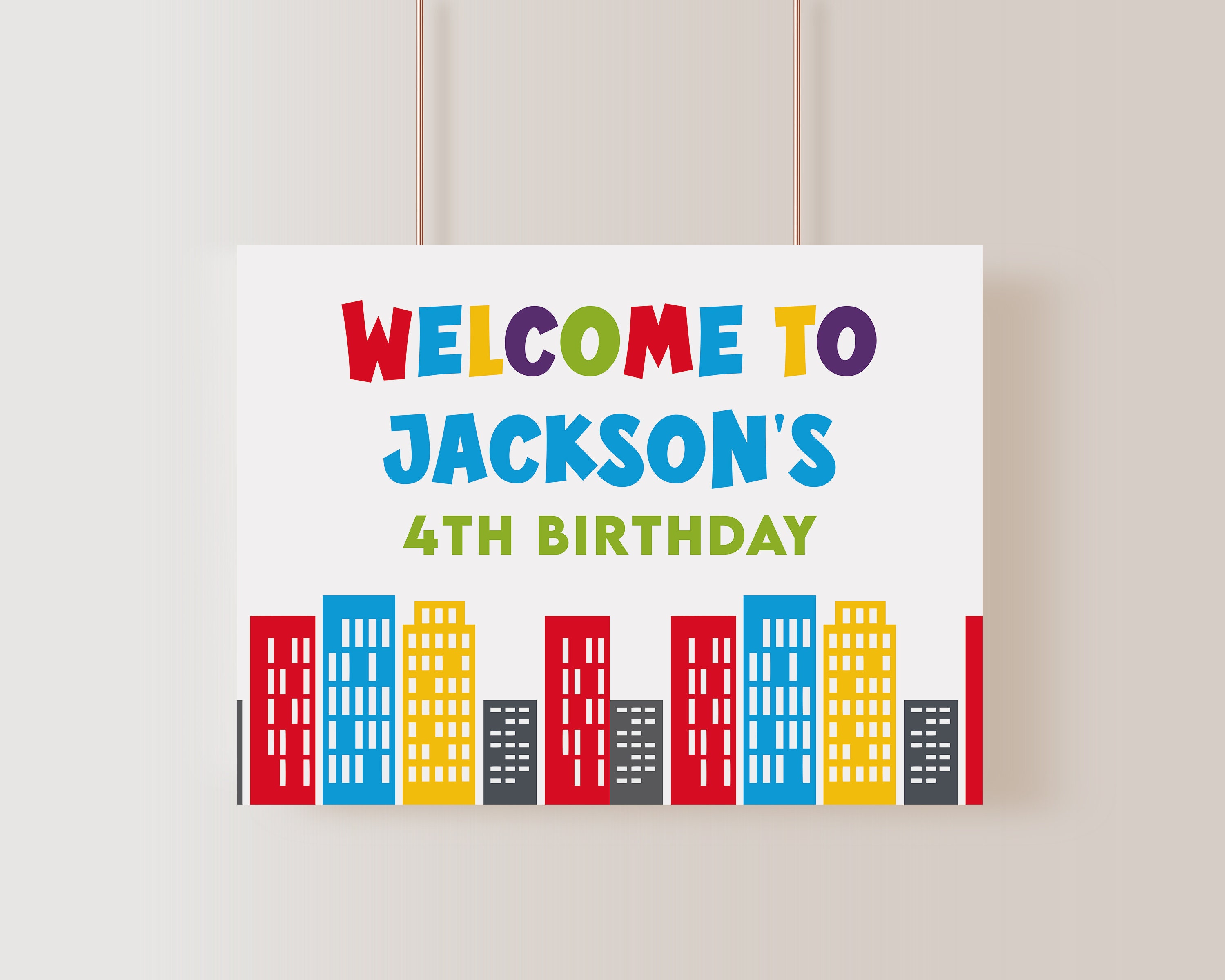 Superhero Welcome Sign, Editable Boys Birthday Party Comic Book Theme ...