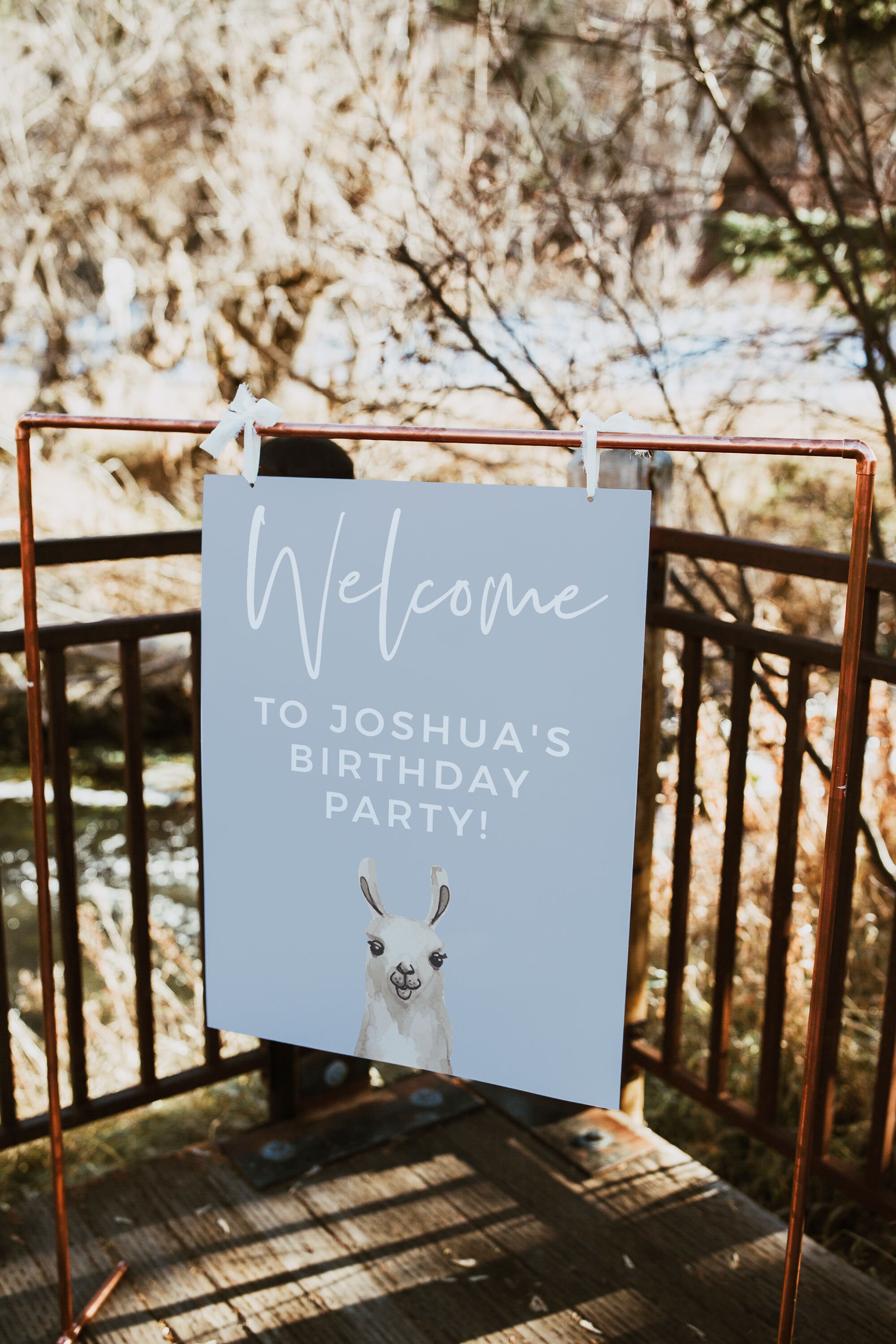 Llama Welcome Sign, Editable Template Printable Instant Download Alpaca ...