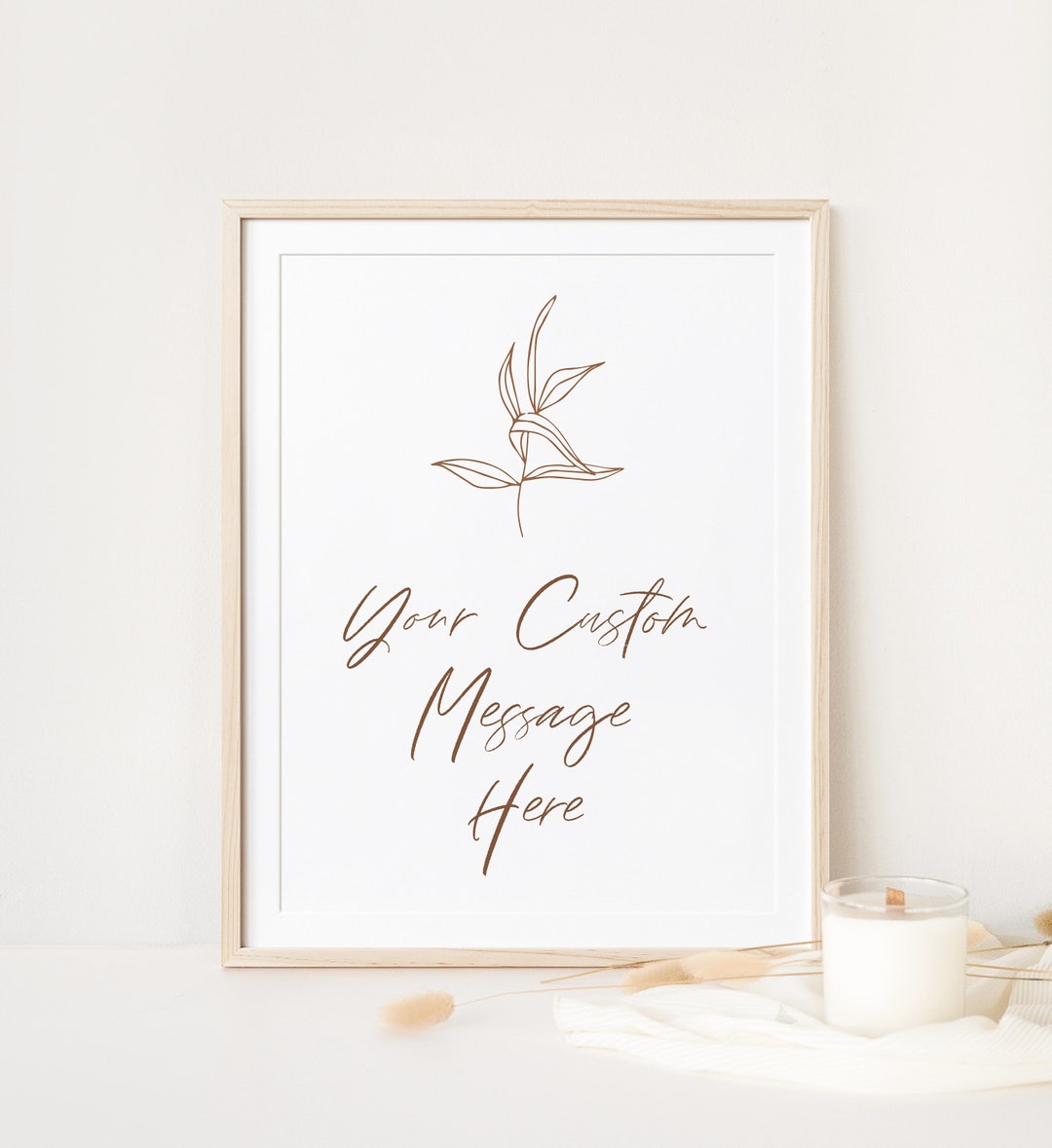 Custom Sign, Editable Printable Modern Boho Terracotta Neutral Bohemian ...