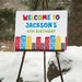 Superhero Welcome Sign, Editable Boys Birthday Party Comic Book Theme ...
