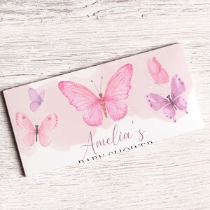 Butterfly Chocolate Wrapper, Printable Birthday or Baby Shower Candy ...
