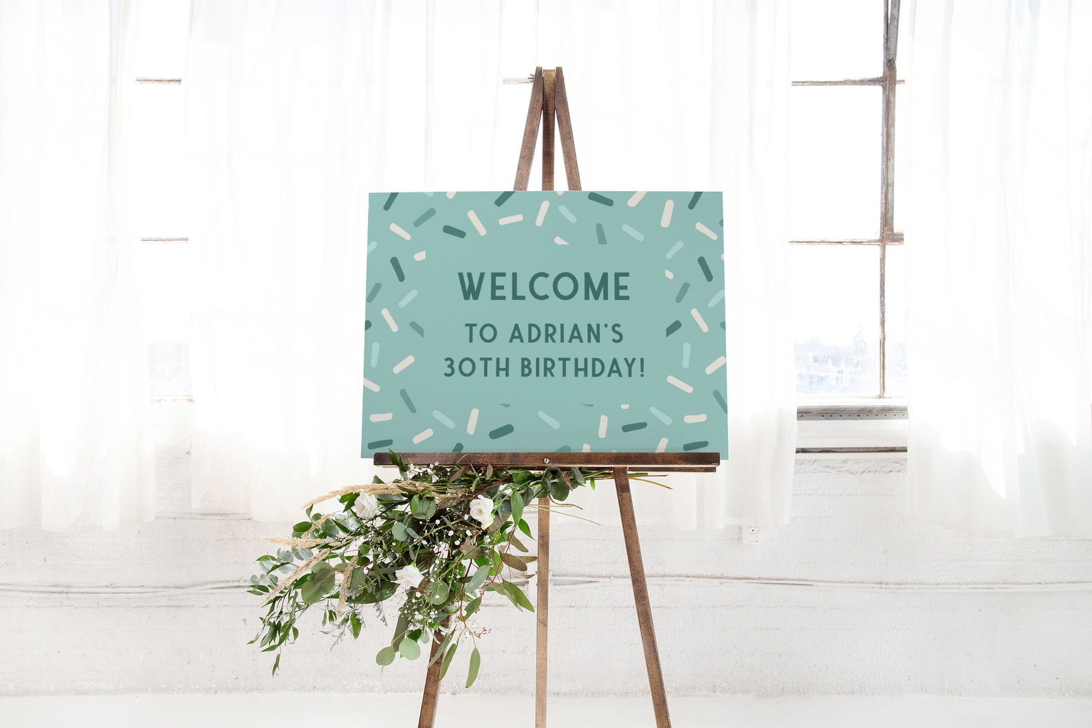 Editable Birthday Welcome Sign Birthday Welcome Poster INSTANT DOWNLOAD ...