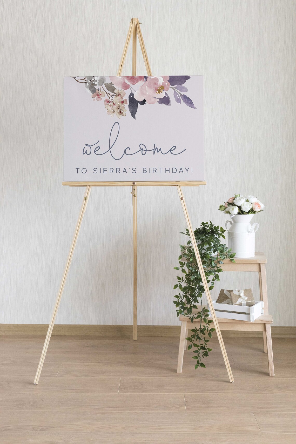 Editable Birthday Welcome Sign Birthday Welcome Poster INSTANT DOWNLOAD ...