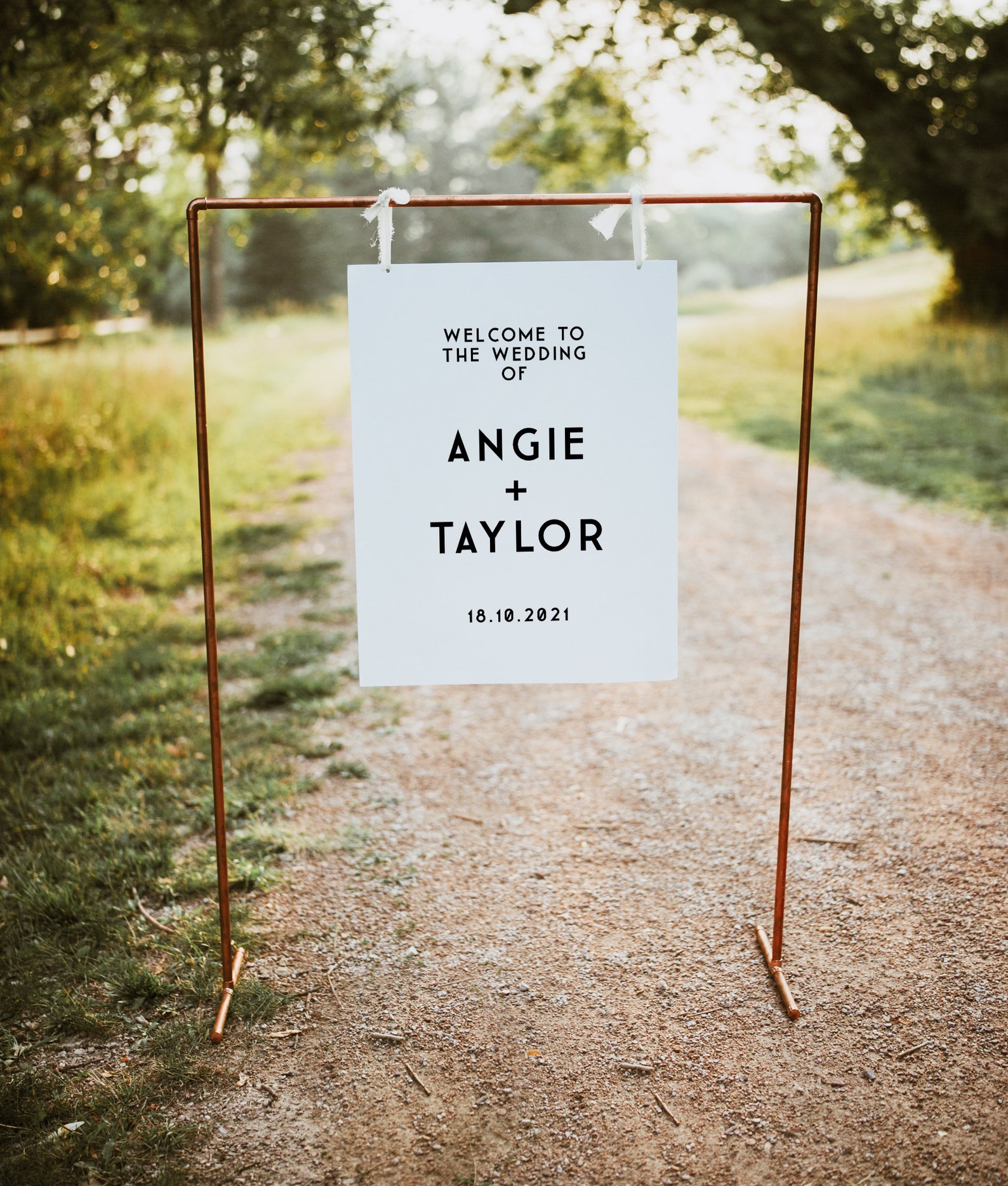 Simple Wedding Welcome Sign, Welcome Poster, Editable Printable Wedding ...