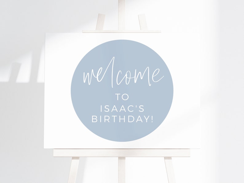 Editable Birthday Welcome Sign Birthday Welcome Poster INSTANT - Etsy ...