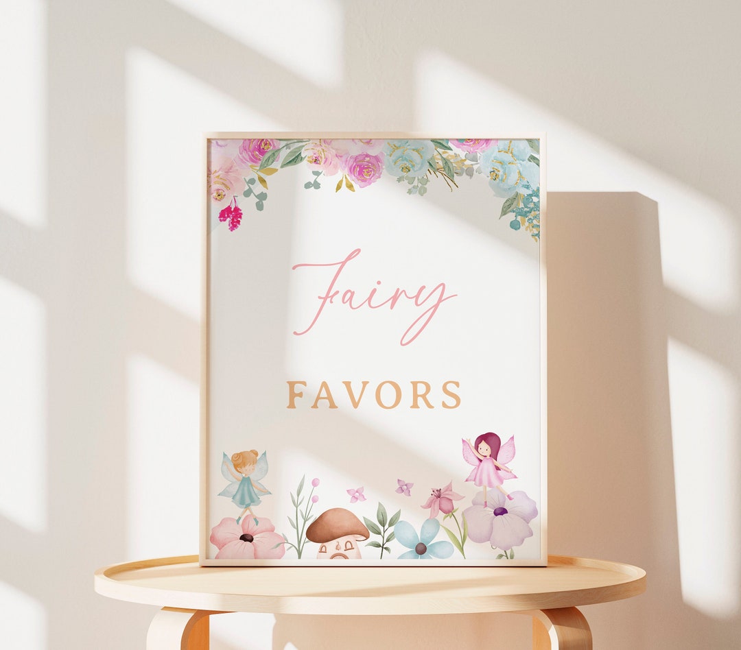 Editable Party Favors Sign, Printable Instant Download Birthday or Baby ...