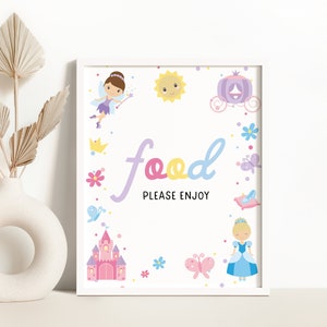 Food Table Sign 8x10, Editable Template Printable Instant Download ...