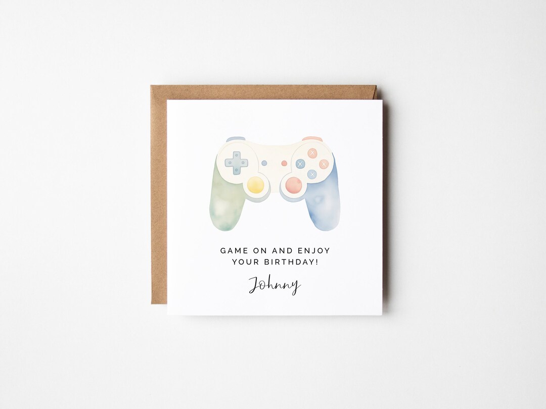 Editable Birthday Card Template, DIY Printable 90s Retro Game ...