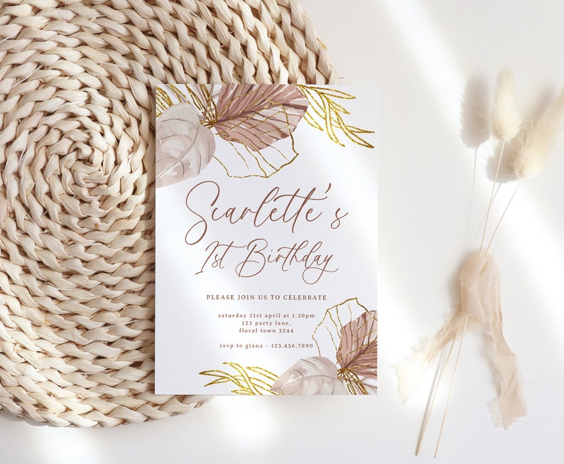 Editable Birthday Invitation Printable Instant Download - Etsy